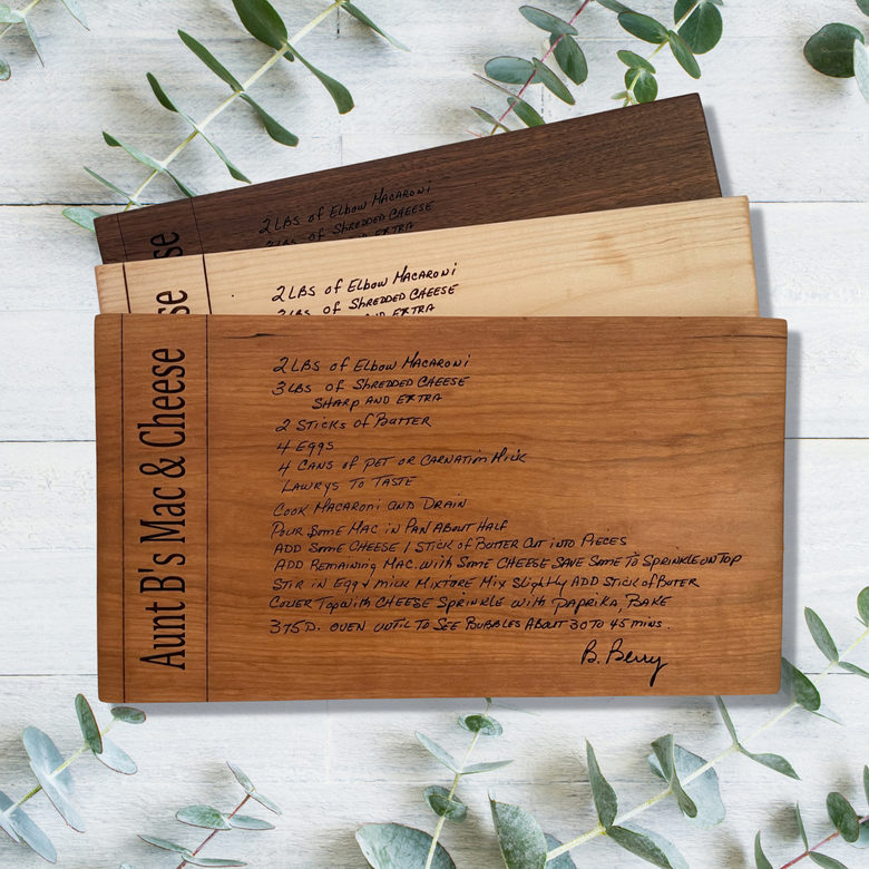 Handwritten Recipe Board- Double Sided – recipeboard.com